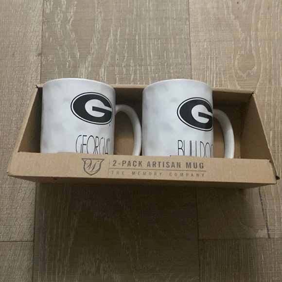 Kitchen | Georgia Bulldogs Uga Artisan Farmhouse 2 Pack Cups Mugs New ...